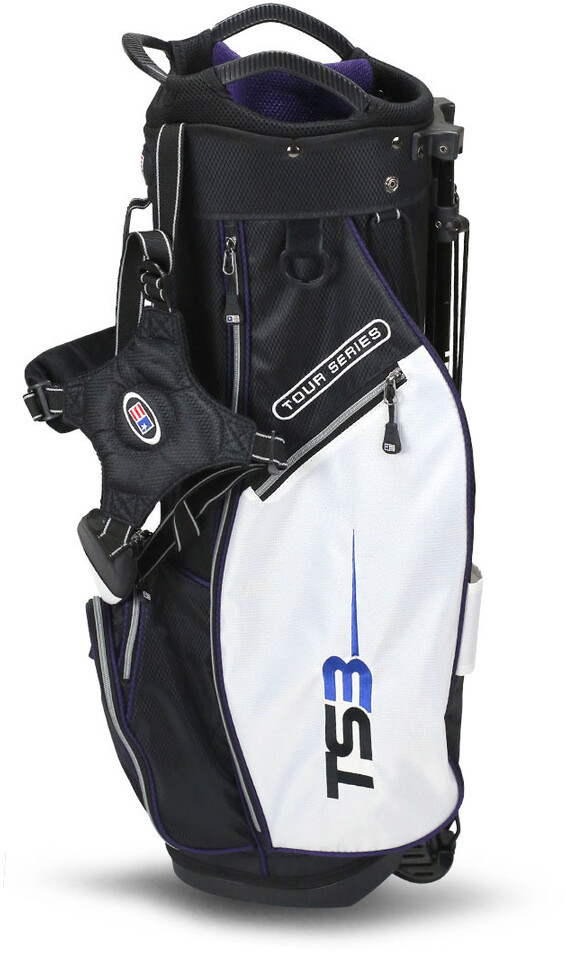 U.S. Kids Golf TS3-54 (137 cm) Junior Standbag, schwarz/weiss/lila ...
