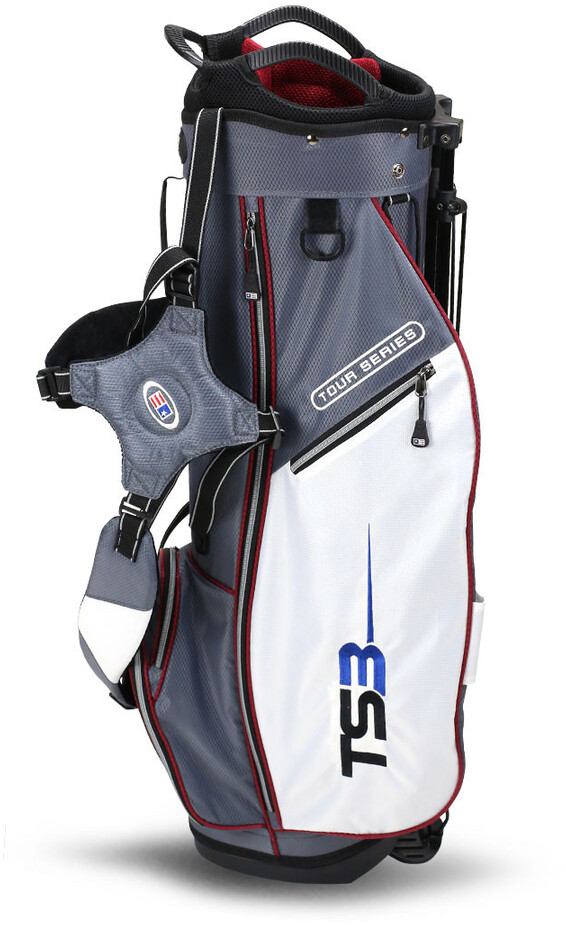 U.S. Kids Golf TS3-60 (152 cm) Junior Standbag, grau/weiss | Golf ...