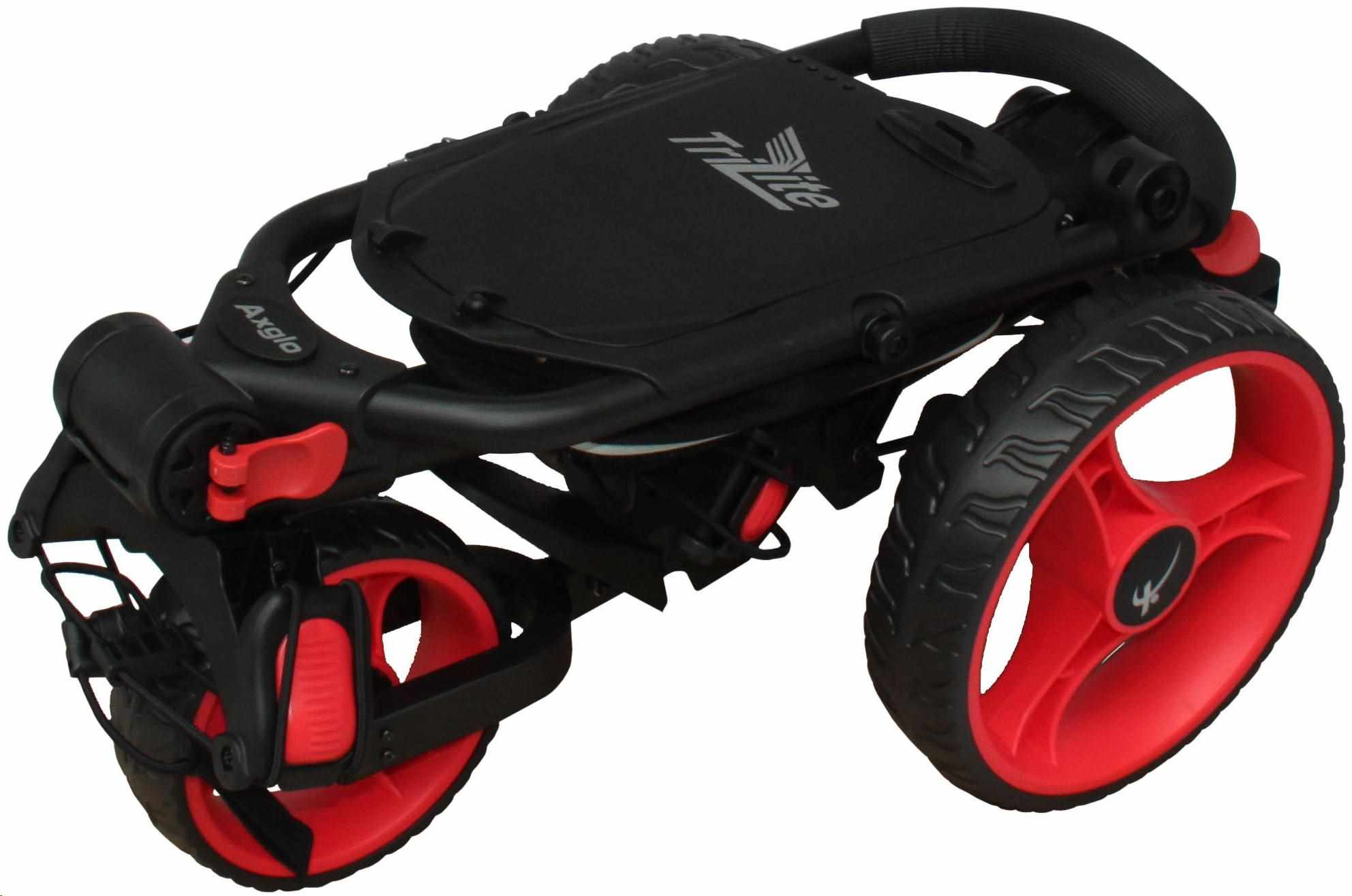 Axglo Trilite Golftrolley, schwarz/rot | Golf Brothers.de