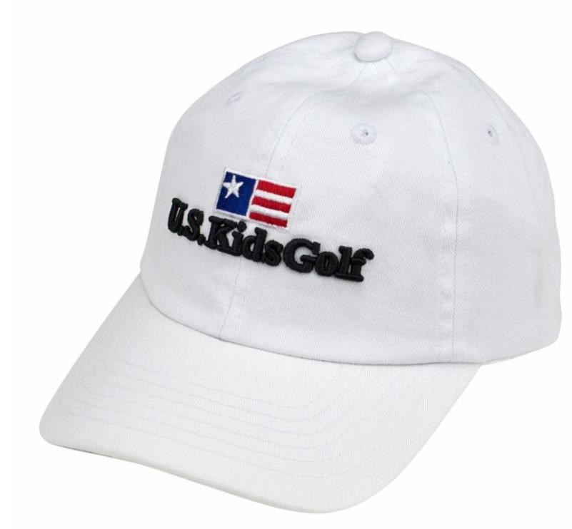 U.S. Kids Golf Twill Junior Golf Cap, weiss | Golf Brothers.de