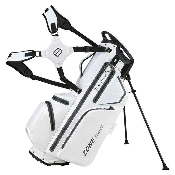 Bennington Zone Waterproof Standbag, weiss/grau | Golf Brothers.de