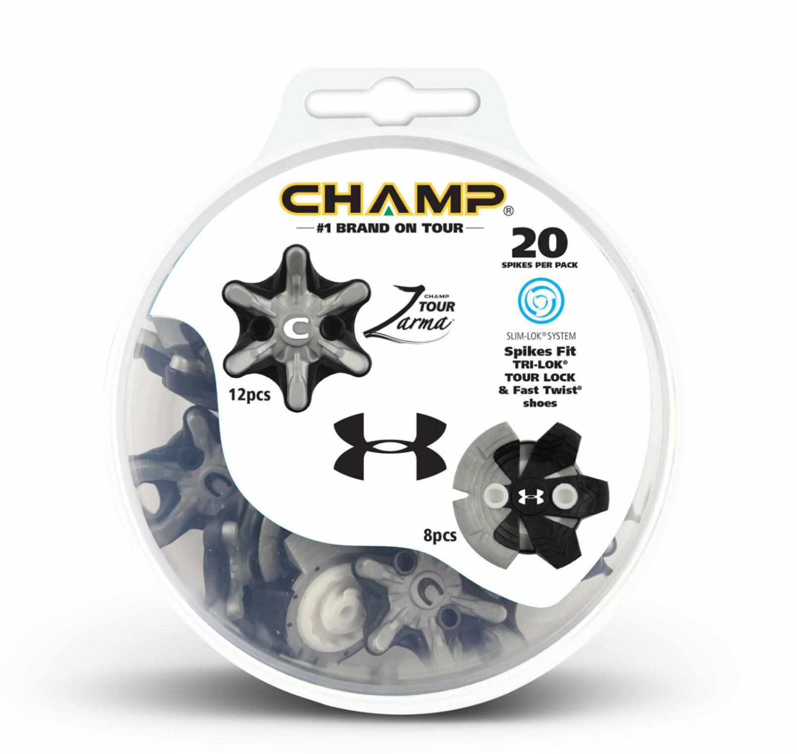 Champ Spikes Under Armour Slim Lok Zarma Disc Spike, 20 Stk. | Golf ...