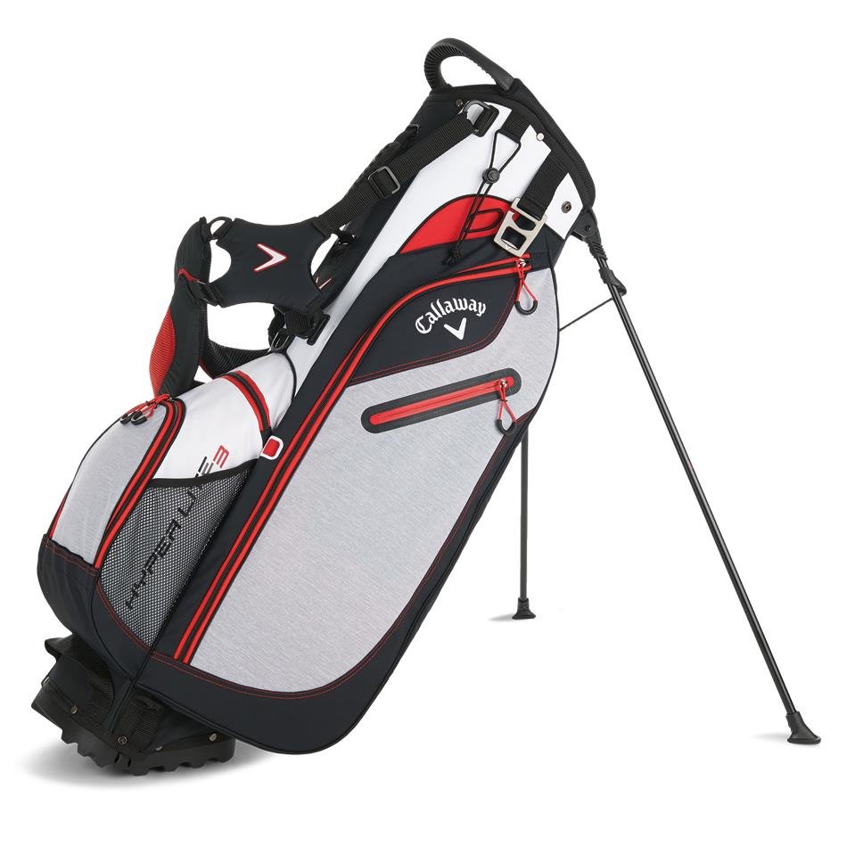 Callaway Hyper-Lite 3 Stand Bag, weiß/schwarz/rot | Golf Brothers.de
