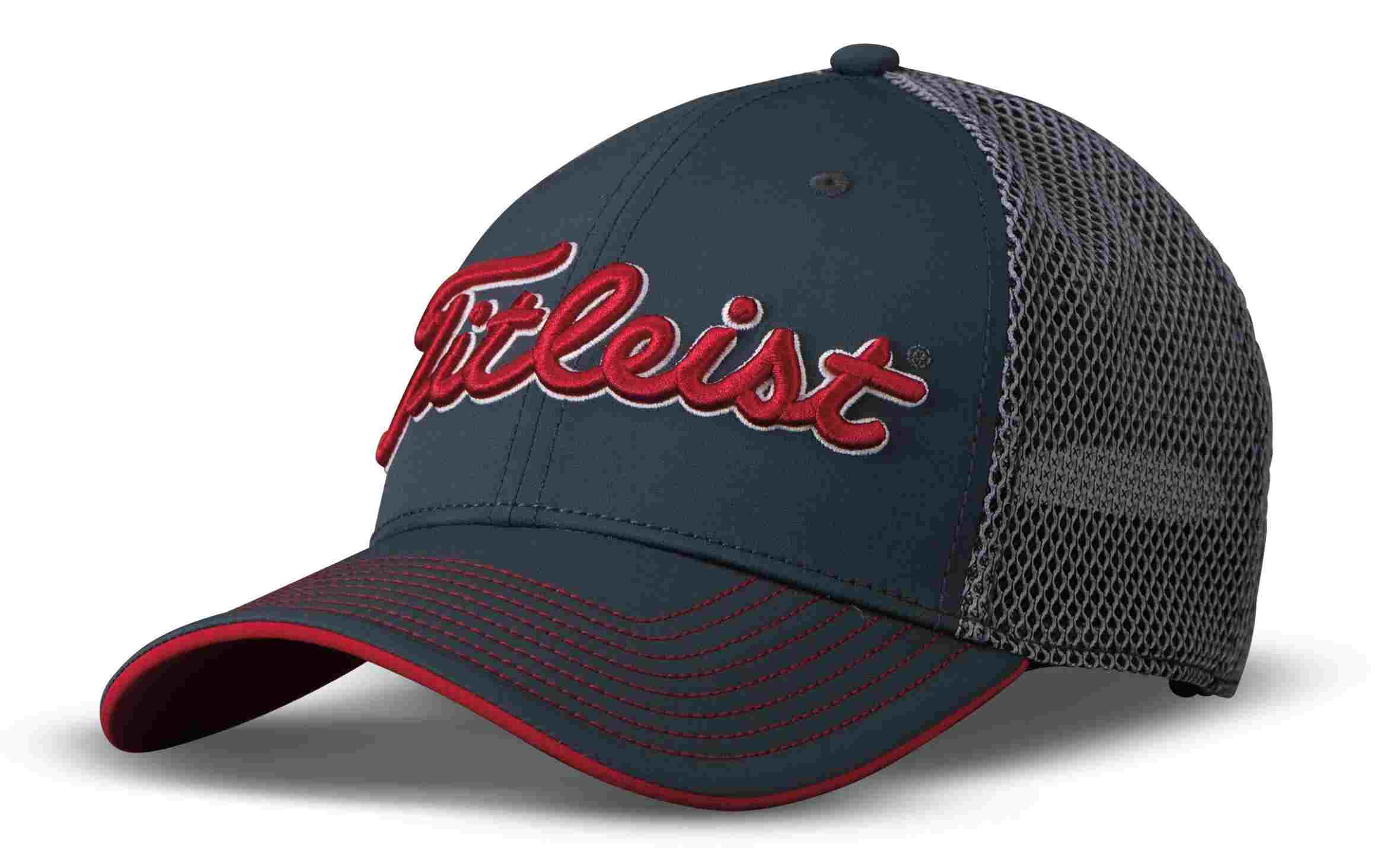 Titleist Two-Tone Mesh Golf Cap, grau/rot | Golf Brothers.de