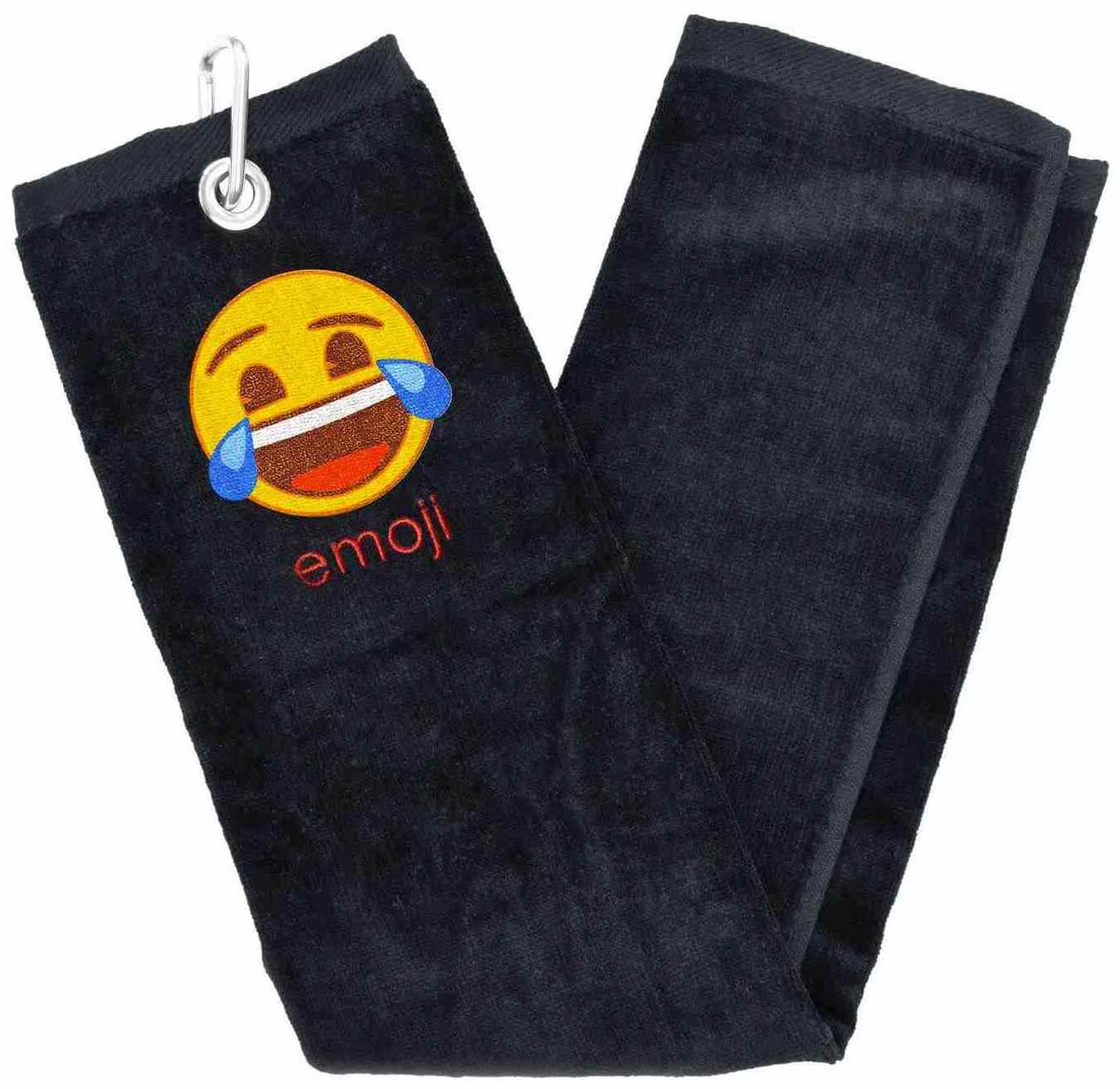 Emoji Trifold Laughing Golfhandtuch | Golf Brothers.de